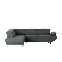 switch Ecksofa aus Mikrofaser Gio ¦ schwarz ¦ Maße (cm): B: 263 H: 74