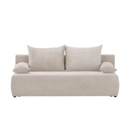 Höffner Schlafsofa Libia ¦ creme ¦ Maße (cm): B: 200 H: 90 T: 91