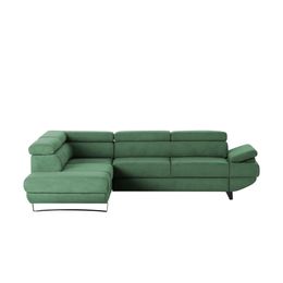 switch Ecksofa aus Mikrofaser Gio ¦ grün ¦ Maße (cm): B: 263 H: 88 T: