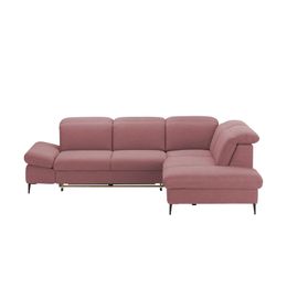 U.N.O uno Ecksofa Serra ¦ rosa/pink ¦ Maße (cm): B: 268 H: 81 T: 215