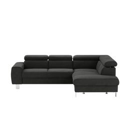 U.N.O uno Ecksofa Los Angeles ¦ schwarz ¦ Maße (cm): B: 249 H: 72 T: 207