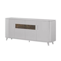 Jette Home Sideboard Pedra ¦ grau ¦ Maße (cm): B: 190 H: 82 T: 45