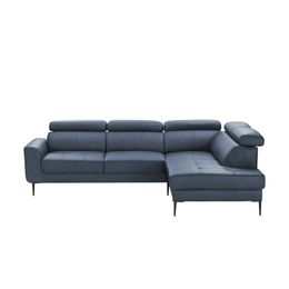 Max Schelling Ecksofa Momentum ¦ blau ¦ Maße (cm): B: 262 H: 92 T: 2