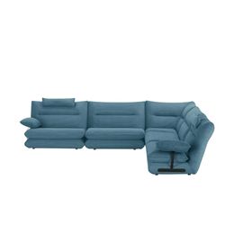 Smart Ecksofa Ellen ¦ türkis/petrol ¦ Maße (cm): B: 358 H: 89 T: 358