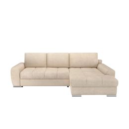 bobb Ecksofa mit Funktion Soumia ¦ creme ¦ Maße (cm): B: 283 H: 91