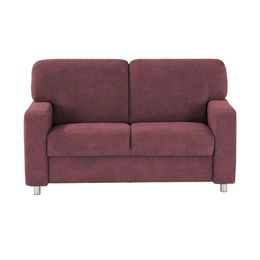 Smart Sofa Valencia ¦ rot ¦ Maße (cm): B: 152 H: 90 T: 93