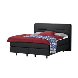 vanDoorn Boxspringbett Earl ¦ schwarz ¦ Maße (cm): B: 196 H: 126