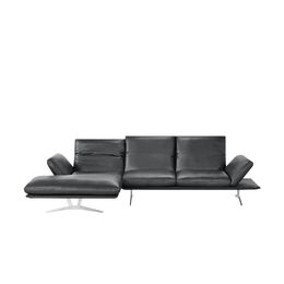 Koinor Ecksofa Echtleder Francis ¦ schwarz ¦ Maße (cm): B: 314 H: 93