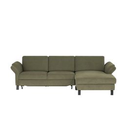 Höffner Ecksofa Medium ¦ grün ¦ Maße (cm): B: 250 H: 78 T: 162