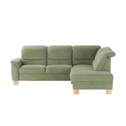 meinSofa Ecksofa Liva ¦ grün ¦ Maße (cm): B: 254 H: 106 T: 224