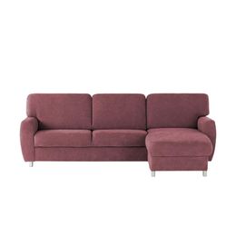 Smart Ecksofa Valencia ¦ rot ¦ Maße (cm): B: 263 H: 90 T: 173