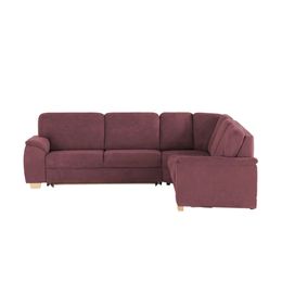 Smart Ecksofa Valencia ¦ rot ¦ Maße (cm): B: 280 H: 90 T: 250