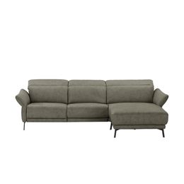 Wohnwert Ecksofa Leder Bellana ¦ grün ¦ Maße (cm): B: 285 H: 101 T: 1