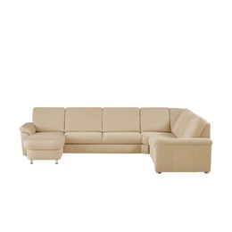 meinSofa Wohnlandschaft Mikrofaser Rita ¦ beige ¦ Maße (cm): B: 330 H