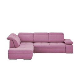 switch Ecksofa Avilla ¦ rosa/pink ¦ Maße (cm): B: 285 H: 86 T: 234