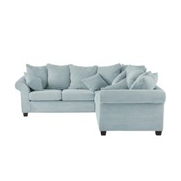 Höffner Ecksofa Norderney ¦ türkis/petrol ¦ Maße (cm): B: 250 H: 70 T: 250