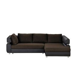 switch Ecksofa mit Schlaffunktion Panama ¦ braun ¦ Maße (cm): B: 265