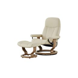 stressless Relaxsessel mit Hocker Leder Consul M ¦ creme ¦ Maße (cm):