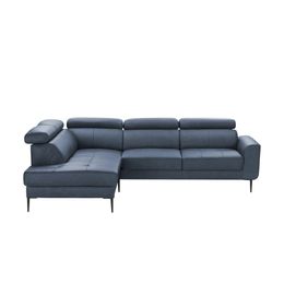 Max Schelling Ecksofa Momentum ¦ blau ¦ Maße (cm): B: 262 H: 92 T: 2