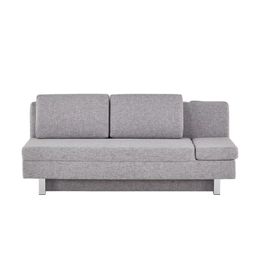 Höffner Schlafsofa mit Armteilverstellung Tino ¦ grau ¦ Maße (cm): B: 200 H: