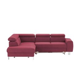 U.N.O uno Ecksofa Los Angeles ¦ rosa/pink ¦ Maße (cm): B: 249 H: 72 T: 207