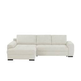 bobb Ecksofa in kuscheligem Cordstoff Soumia ¦ grau ¦ Maße (cm): B: 2