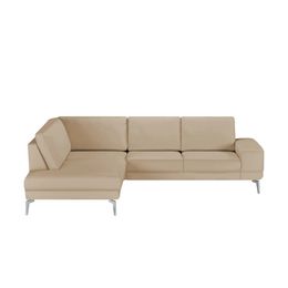 meinSofa Ecksofa aus Leder Dana ¦ braun ¦ Maße (cm): B: 269 H: 86 T: