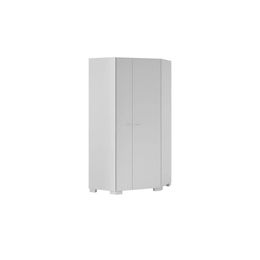 Höffner Eck-Schrank Uni White ¦ weiß ¦ Maße (cm): B: 96,7 H: 200