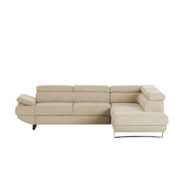 switch Ecksofa aus Mikrofaser Gio ¦ braun ¦ Maße (cm): B: 263 H: 74 T