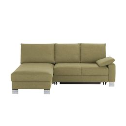 Höffner Ecksofa Fürth ¦ grün ¦ Maße (cm): B: 218 H: 90 T: 180