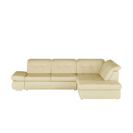 Lounge Collection Ecksofa Leder Spencer ¦ beige ¦ Maße (cm): B: 323