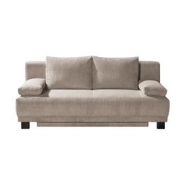 Höffner Schlafsofa aus Cord Luna ¦ braun ¦ Maße (cm): B: 200 H: 89 T: 96