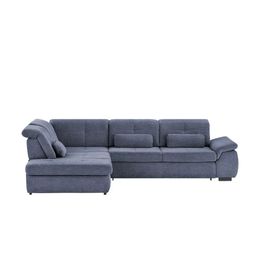 Höffner Ecksofa mit Funktion Perry ¦ blau ¦ Maße (cm): B: 315 H: 85 T: 260