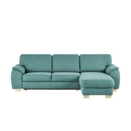 Smart Ecksofa Valencia ¦ türkis/petrol ¦ Maße (cm): B: 281 H: 90 T: