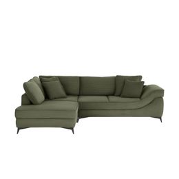 pop Ecksofa Trentino ¦ grün ¦ Maße (cm): B: 310 H: 98 T: 223