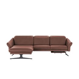 himolla Ecksofa aus Echtleder 1059 ¦ rot ¦ Maße (cm): B: 284 H: 83 T: