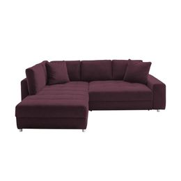 bobb Ecksofa Arissa de Luxe ¦ rot ¦ Maße (cm): B: 265 H: 84 T: 215