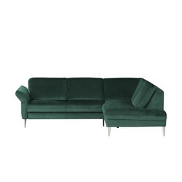 meinSofa Ecksofa Helen ¦ grün ¦ Maße (cm): B: 249 H: 83 T: 185