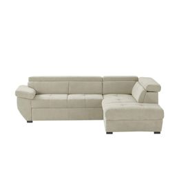 U.N.O uno Ecksofa Formula ¦ beige ¦ Maße (cm): B: 262 H: 79 T: 224