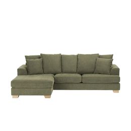 Soho Ecksofa Franka ¦ grün ¦ Maße (cm): B: 268 H: 87 T: 161