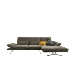 Koinor Ecksofa aus Flachgewebe Francis ¦ braun ¦ Maße (cm): B: 314 H: