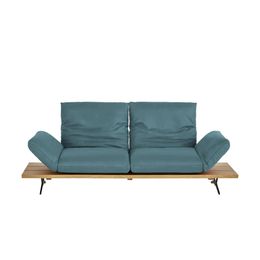 Koinor Ledersofa Marilyn ¦ türkis/petrol ¦ Maße (cm): B: 232 H: 96 T