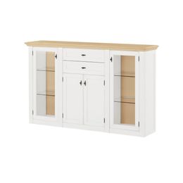 maison bleue Highboard Petit Chalet ¦ holzfarben ¦ Maße (cm): B: 192