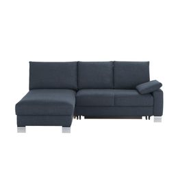 Höffner Ecksofa Fürth ¦ blau ¦ Maße (cm): B: 218 H: 90 T: 180