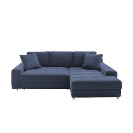 bobb Ecksofa Arissa de Luxe ¦ blau ¦ Maße (cm): B: 258 H: 84 T: 181