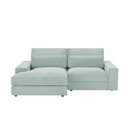 Höffner Ecksofa Branna ¦ grün ¦ Maße (cm): B: 232 H: 88 T: 164