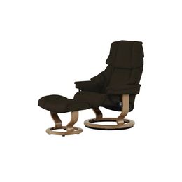 stressless Relaxsessel mit Hocker Reno S ¦ braun ¦ Maße (cm): B: 75