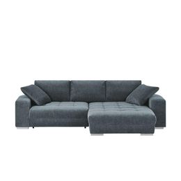 bobb Ecksofa mit Schlaffunktion Caro ¦ blau ¦ Maße (cm): B: 305 H: 8