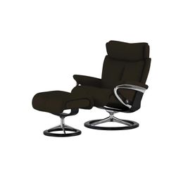 stressless Relaxsessel mit Hocker Leder Magic S ¦ braun ¦ Maße (cm):