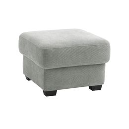 bobb Hocker mit Boxspringpolsterung Lisa de Luxe ¦ grau ¦ Maße (cm):